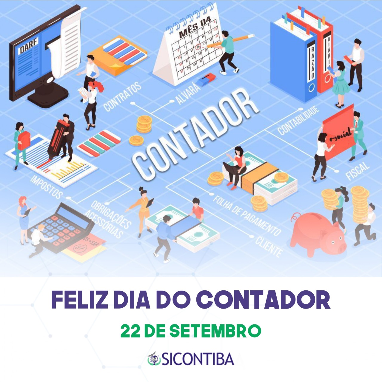 Feliz Dia do Contador e da Contadora - 22 de Setembro - SicontibaSicontiba